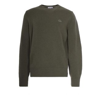 Lacoste Homme, Pulls, Vert, Taille: L Pull en Laine Vert Kaki