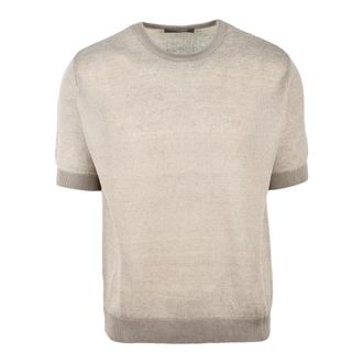 Daniele Fiesoli Homme, Pulls, Beige, Taille: S Pullover Girocollo