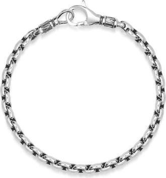 Nialaya Armband mit Logo-Perle - Silber