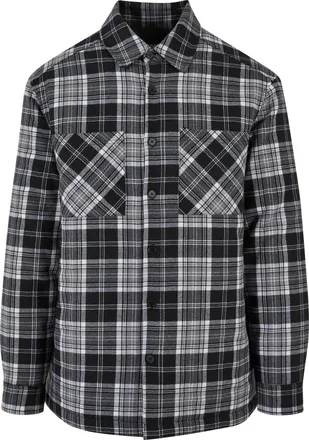Urban Classics Hemdjacke Wattiert f&uuml;r Herren (Schwarz/Wei&szlig;)