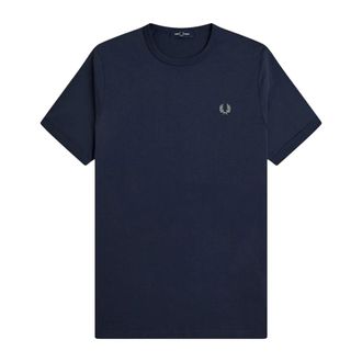 Fred Perry Ringer T-Shirt - - Tops - Herren - Blau - M