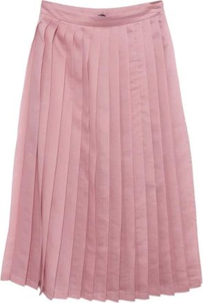 Iceberg Femme, Jupes, Rose, Taille: 42 FR Muslin Pleated Skirt