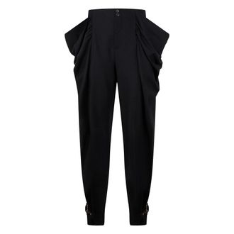 Alberta Ferretti Plissierte Hose - - Trousers - Damen - Schwarzk - S