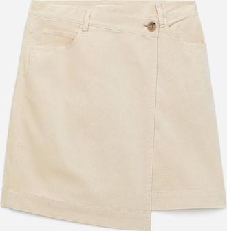 Arket Wickelrock Aus Cord -Beige