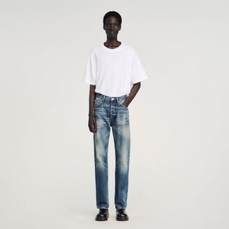 Sandro Verwaschene Regular Fit Jeans