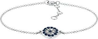 Elli Bracelet Elli - Mauvais Oeil Cristal Bracelet Femme - (925/1000) Argent