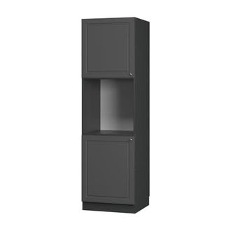 Vicco Meuble pour Four Fame-Line, Anthrazit-Gold Landhaus, 60cm Ouvert