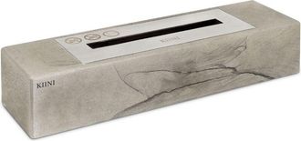 Kiini Kiini - salama Tischkamin Freistehender BioKamin + 1L Ethanolfrei Grau