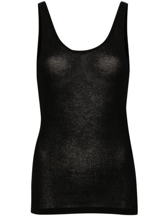 Saint Laurent Jersey-Top - Schwarz