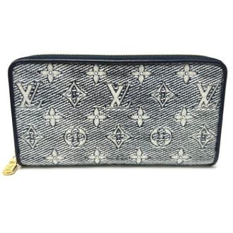 Louis Vuitton Portefeuille en toile Pre-owned - Femme - Pre-owned - Bleu - Taille: ONE Size