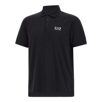 Emporio Armani Emporio Armani Ea7, Homme, Tops, Noir, Taille: XS Polo Noir avec Logo