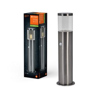 Ledvance ENDURA CLASSIC EBRO SEN Au&szlig;enleuchte, Wandleuchte, 49 cm, Edelstahl, einfache & schnelle Installation, IP44 Schutzklasse, Bewegungsmelder, Tageslichts