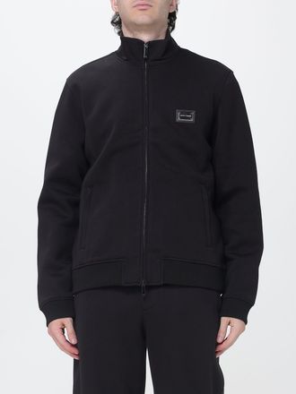 Emporio Armani Sweat zipp&eacute; en modal avec col roul&eacute; et poche kangourou