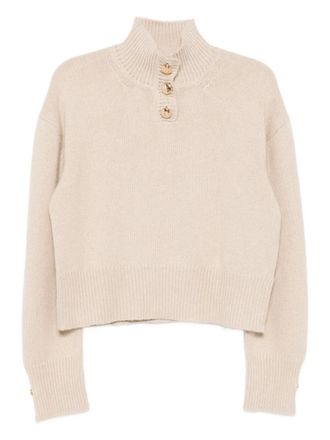 Brandon Maxwell pull Henley - Tons neutres