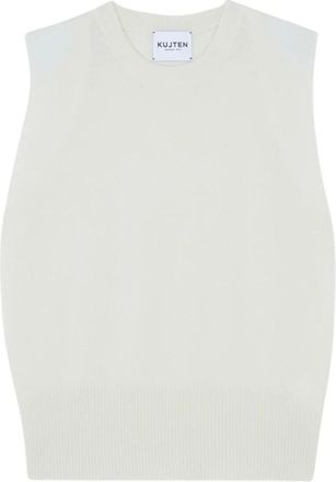 Kujten Kujten, Femme, Pulls, Blanc, Taille: 38 FR Maille Ras du Cou Divina