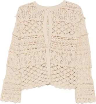Semicouture Femme, Pulls, Beige, Taille: 38 FR Zilla Round-neck Knit
