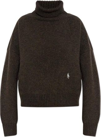 Sporty & Rich Femme, Pulls, Brun, Taille: 38 FR Farmhouse Drop Sweater