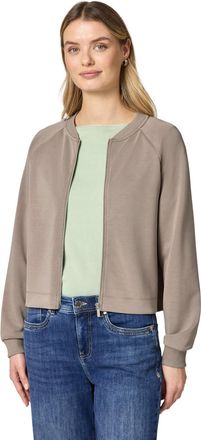 Street One Damen Silk-Look Jacke mit Zipper