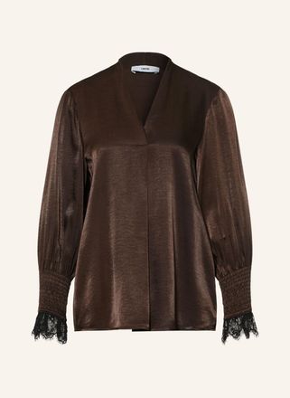 Cinque Cinque Blusenshirt Cipria Mit Spitze braun
