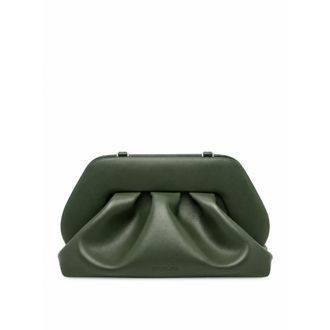 Themoir&egrave; Pochette drap&eacute;e - Femme - Sacs - Vert - Taille: ONE Size