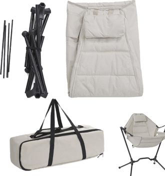 Generico Campingstuhl f&uuml;r Outdoor und Camping, robust und ergonomisch, mit Unterst&uuml;tzung, tragbare Wippe f&uuml;r Rasen, f&uuml;r Garten, Party, Picknick und Outdoor