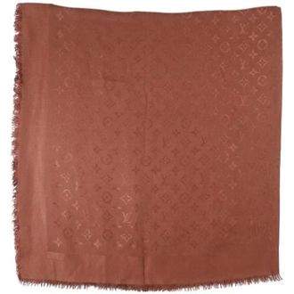 Louis Vuitton Foulard en soie Pre-owned - Femme - Pre-owned - Brun - Taille: ONE Size