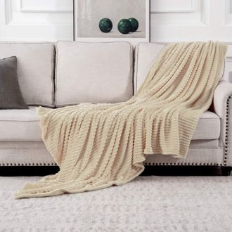 Miulee Kuscheldecke Fleecedecke Flanell Decke Einfarbig Wohndecken Couchdecke Flauschig Überwurf Mikrofaser Tagesdecke Sofadecke Blanket Für Bett Sofa Schlaf
