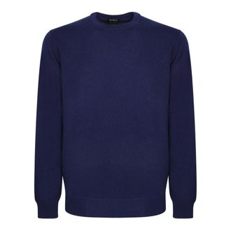 Dell'Oglio Exklusiver Kaschmirpullover - - Knitwear - Herren - Blau - 3XL