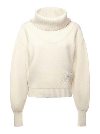 Jacquemus Pull Col Rond - Blanc