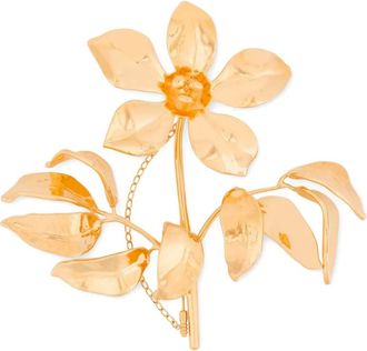 Moschino broche à motif floral