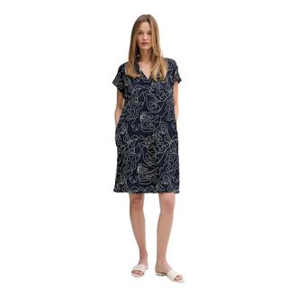 Joseph Ribkoff Abstrakt bedrucktes Trapezkleid - - Dresses - Damen - Blau - M