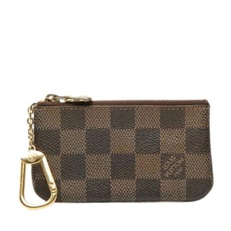 Louis Vuitton Porte-monnaie en toile Damier Pre-owned - Femme - Pre-owned - Brun - Taille: ONE Size
