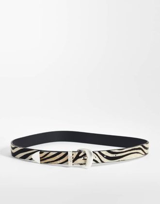 Tommy Jeans Ceinture tendance 3,5 cm &agrave; z&eacute;brures-Multicolore