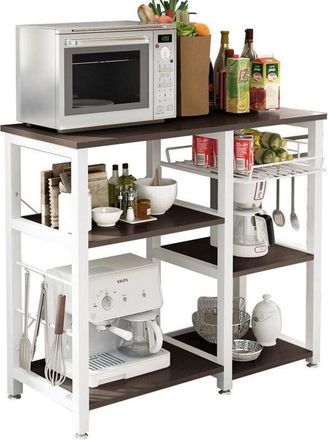Need Meuble Rangement Desserte de Cuisine,Etag&egrave;res de Cuisine pour Le Stockage,&Eacute;tag&egrave;re Four &agrave; Micro-Ondes Rack Cuisine &eacute;tag&egrave;re Etag&egrave;res de Cuisine,avec 3