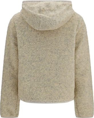 Moncler Teddy Hoodie Down Jacket - Beige