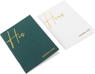 Valiclud 2 St&uuml;ck Hochzeitseid Notizb&uuml;cher mit Linierten Seiten Modernes Gel&uuml;bdebuch f&uuml;r Braut und Br&auml;utigam Erinnerungsb&uuml;cher f&uuml;r Hochzeitszeremonie