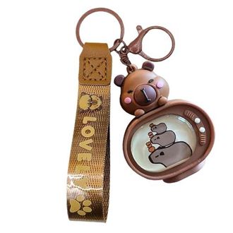 Generico Pendentif Capybara, porte-clés lumineux Capybara | Porte-clés lumineux TV Animal Keychains - adorable sac, décoration intérieure pour salon, chambre à