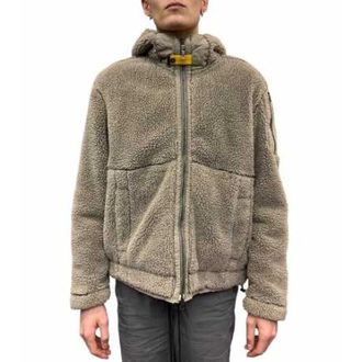 Parajumpers Homme, Vestes, Beige, Taille: M Camaglio Hooded Fleece Jacket