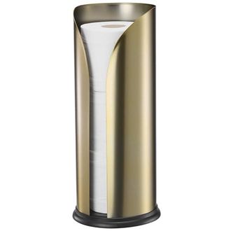 Navaris Porte Papier Toilette sur Pied - Support pour Rangement de Rouleau Papier WC - Range Papier Toilette Autoportant en Acier Inoxydable - Solution dOptim