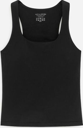 Arket Tanktop Mit Karree-Ausschnitt -Schwarz