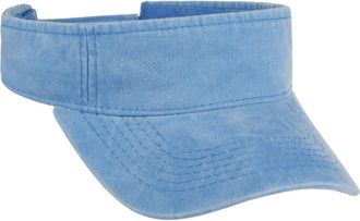 LIPODO Washed Cotton Visor Damen Herren Gr&ouml;&szlig;enverstellbar mit Klettverschluss 100% Baumwolle Fr&uuml;hjahr Sommer t&uuml;rkis One Size