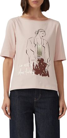 s.Oliver Jersey-Shirt mit Artwork