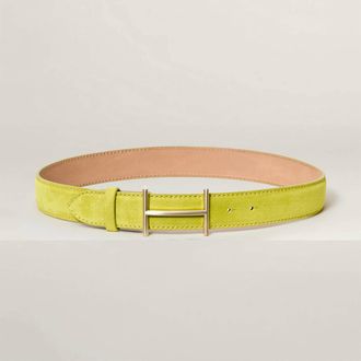 Reptiles House Horus Schnalle und 40 mm Wildledergürtel - Lime