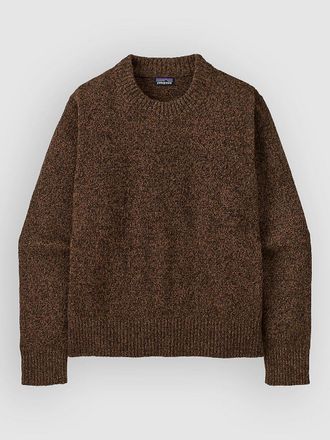 Patagonia Recycled Wool-Blend Crewneck Cardigan marron