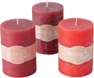 Boltze Basic Stumpenkerze rot 10cm Sortiert (1 Stück)