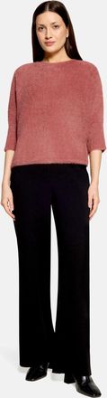 Betty Barclay Strickpullover BETTY BARCLAY Damen mit U-Boot-Ausschnitt, Damen, Gr. 38, rosa (dusty rot), Strick, Obermaterial: 92% Polyamid, 8% Polyester, oversize 