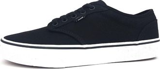 Vans Herren Atwood Sneaker, Canvas Black White, 44 EU