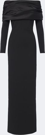 Solace London Robe longue Bradshaw en cr&ecirc;pe et satin