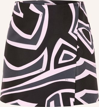 Pucci Wickelrock Aus Seide schwarz