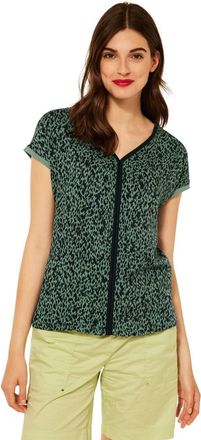 Street One Damen A318346 Sommershirt, Bright Olive, 38